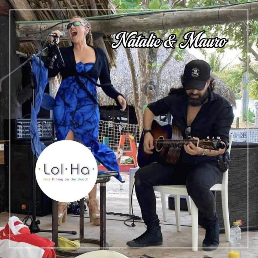 Natalie and Mauro @ Lol Ha Restaurant Akumal - Puerto Aventuras Living