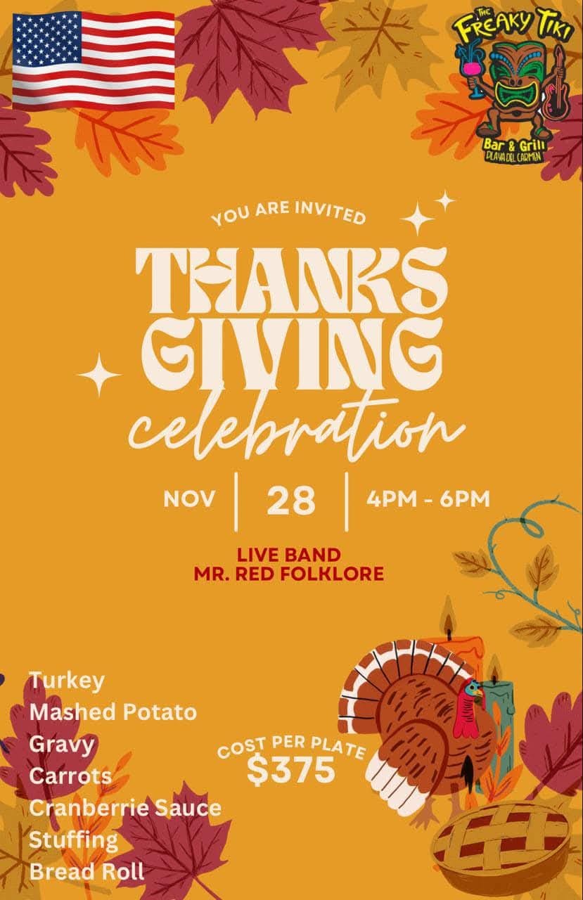 Thanksgiving 2024: Got Turkey? - Puerto Aventuras Living