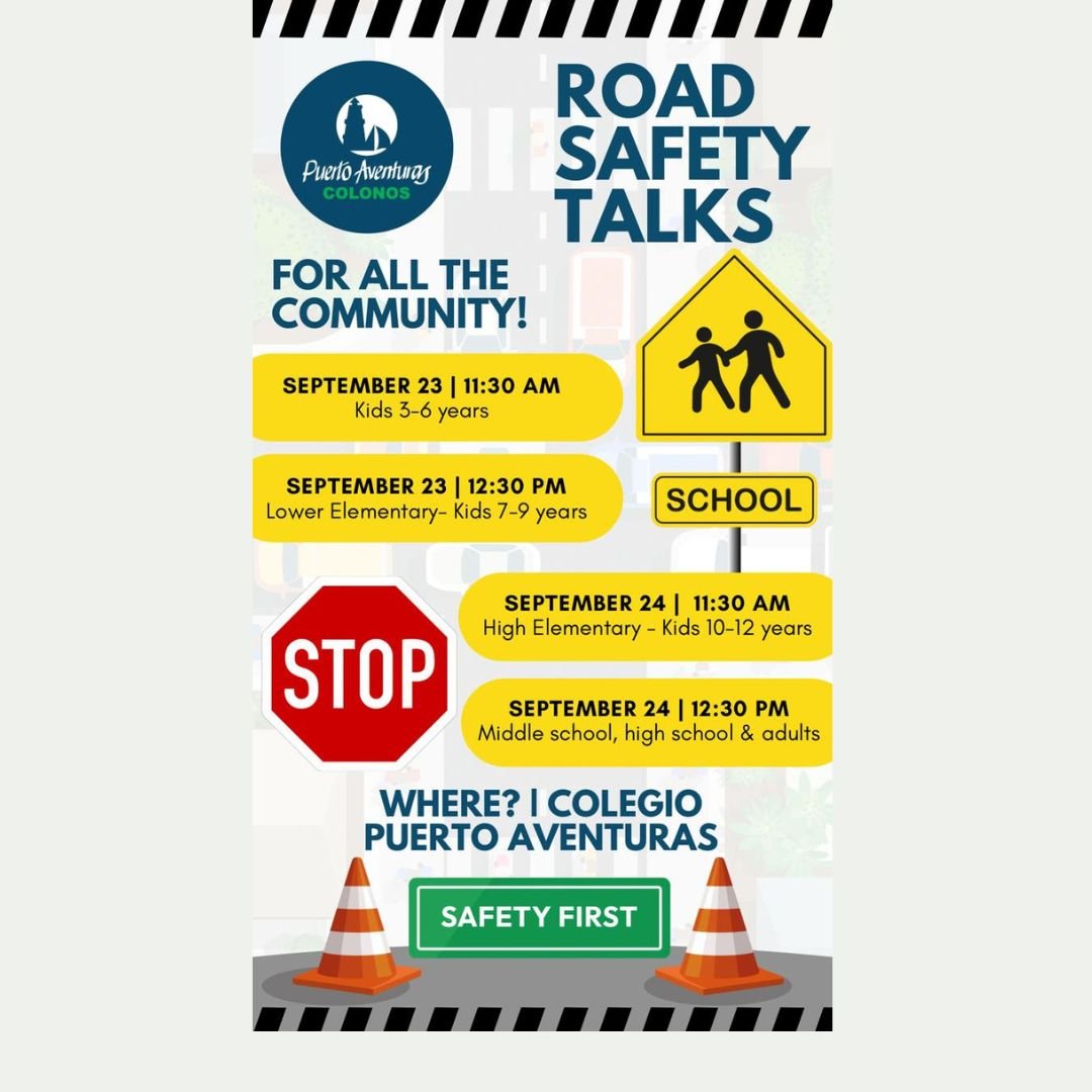 Road Safety Talks at Colegio Puerto Aventuras - Puerto Aventuras Living